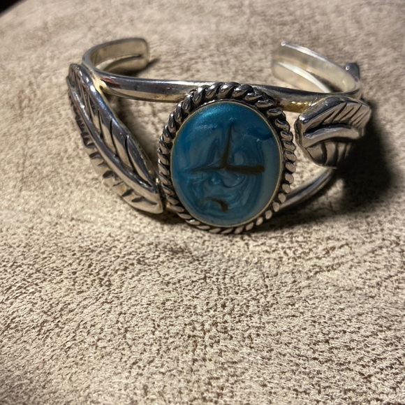 Jewelry | Beautiful Blue Stone Leaf Bracelet | Poshmark